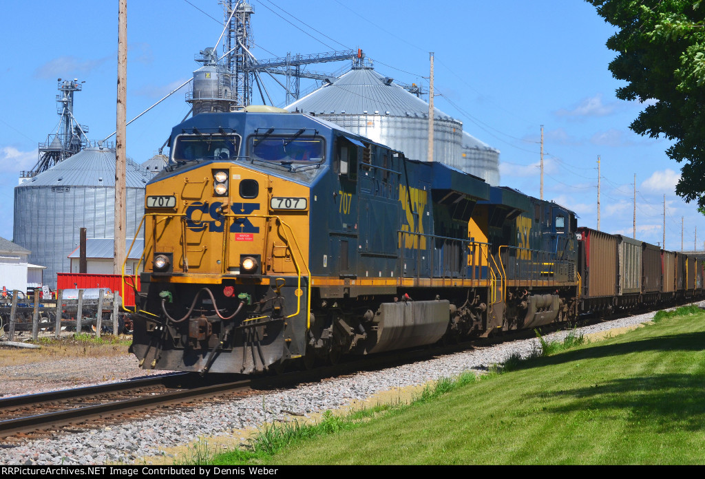 CSX 707 CP's Tomah Sub.